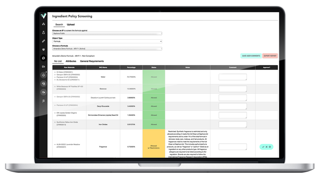 Ithos: Cosmetic Regulatory Software