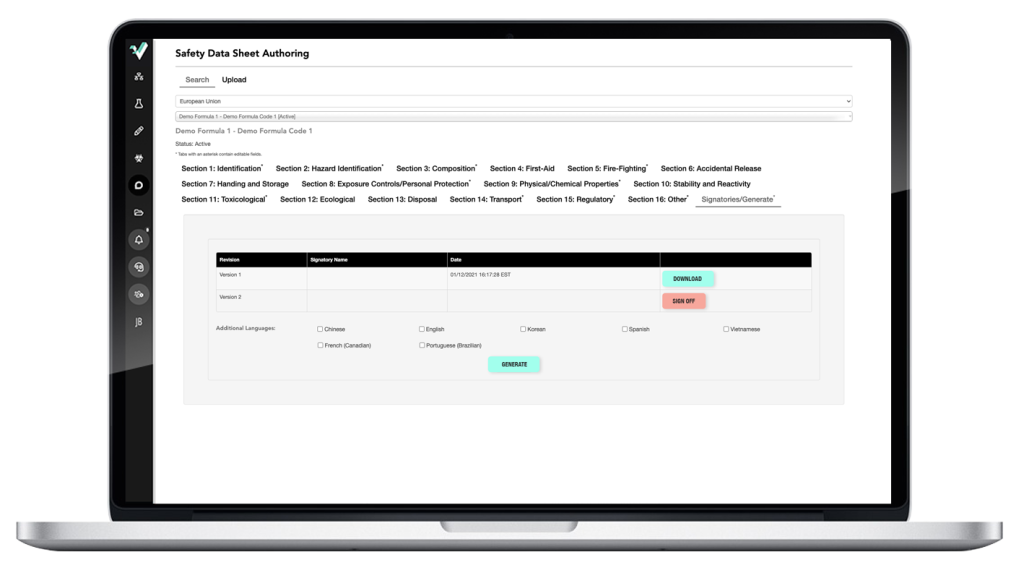 Ithos: Cosmetic Regulatory Software